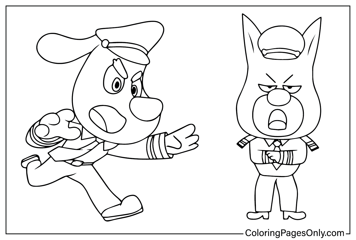 Safety Sheriff Labrador Coloring Sheet for Kids - ...| Kwai