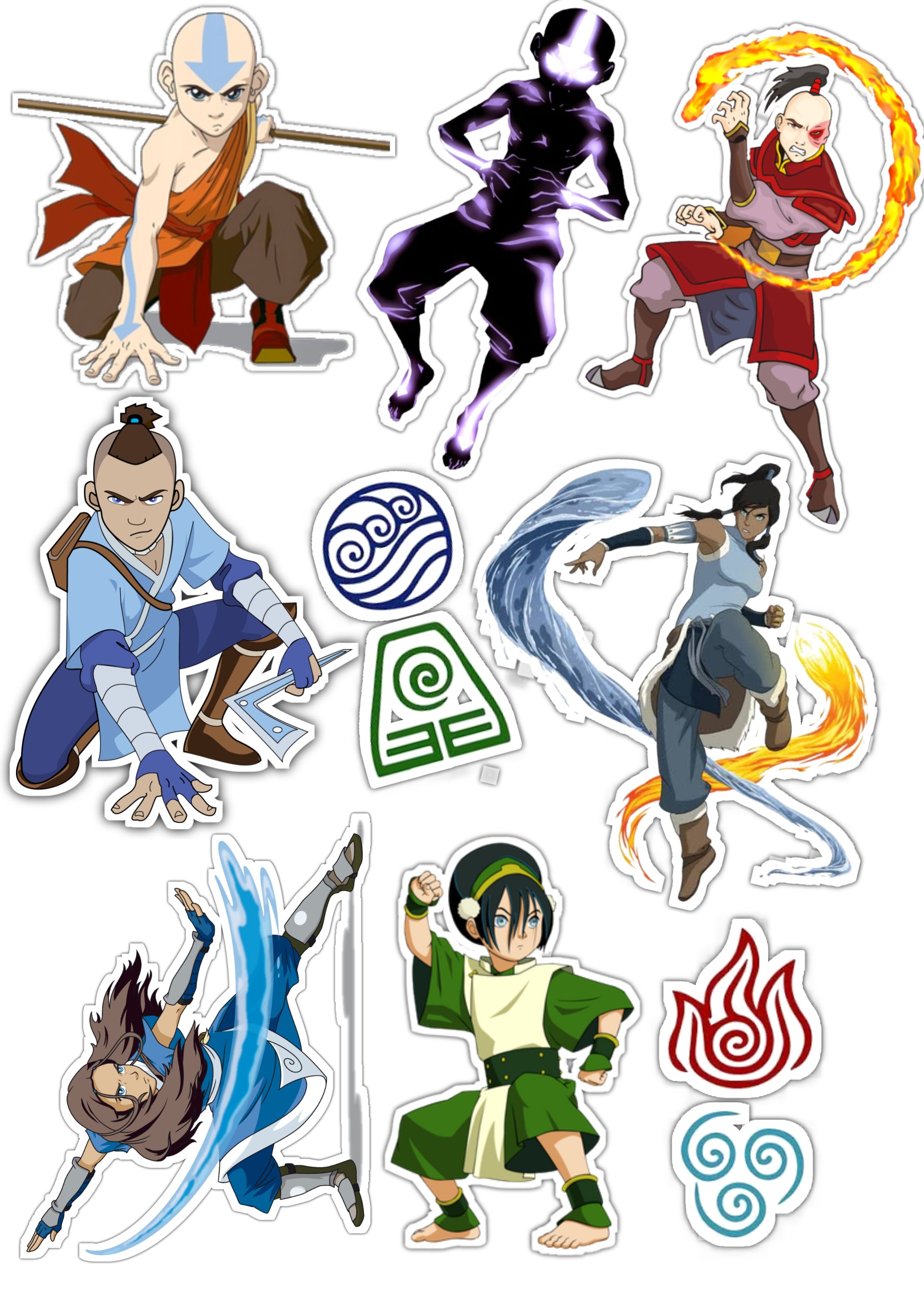 Topo de bolo Avatar World para imprimir