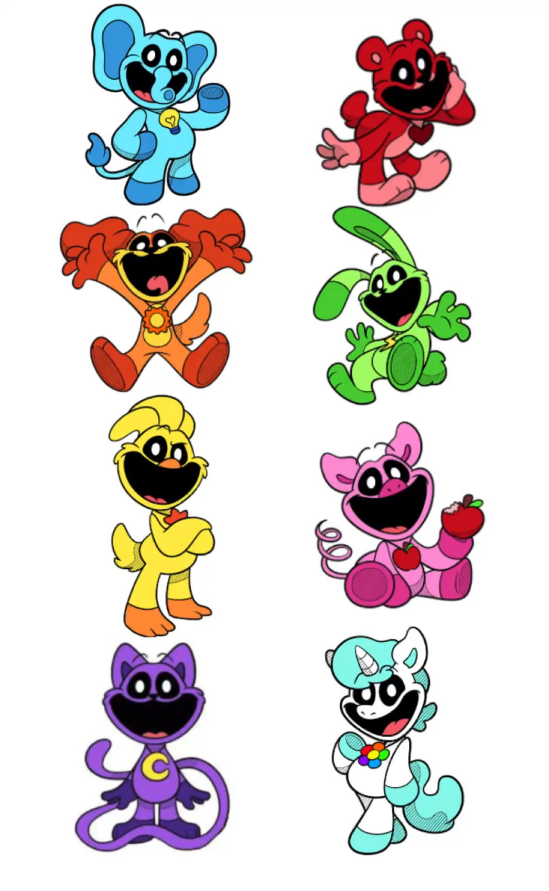 The Smiling Critters— All Characters